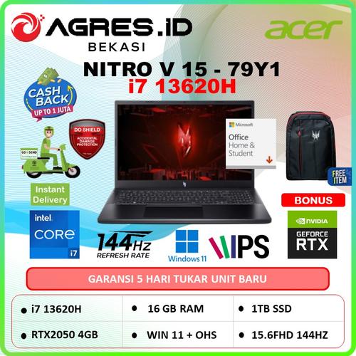 Promo ACER NITRO V 79Y1 - 15 I7 13620H 16G 1T RTX2050 W11+OHS 15.6FHD ...