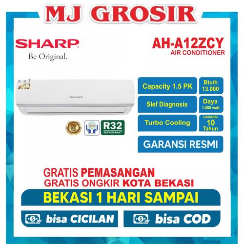 Jual AC SHARP AH-A 12 ZCY 12ZCY 1,5PK + PASANG R32 LOW - Kota Bekasi ...