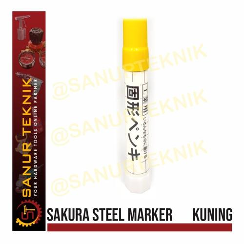 Jual Solid Steel Marker/ Spidol Penanda Besi Permanen Sakura KUNING NON ...