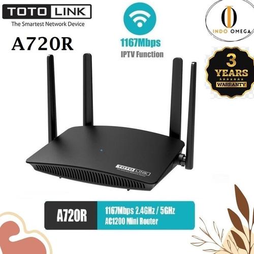 Jual Ready TOTOLINK A720R AC1200 Wireless Dual Band Router A720 R ...