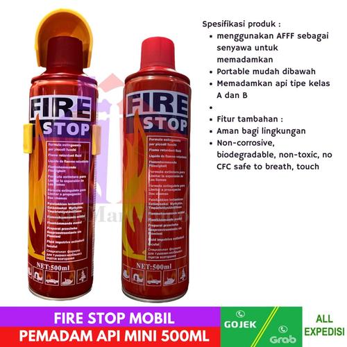 Jual fire stop pemadam api mini portable mobil 500ml / apar car 500ml ...
