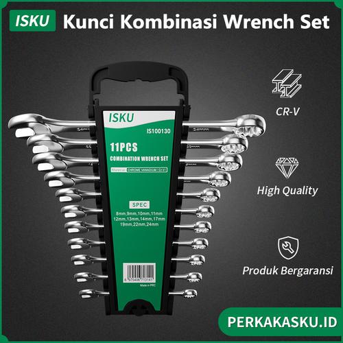 Promo ISKU Kunci Ring Pas Set 11 Pcs 8-24mm Combination Wrench Mirror CR-V - Jakarta Utara ...