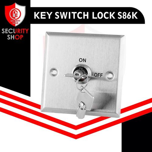 Jual Key Switch Lock On/Off Exit Switch Stainless Steel Emergency Door ...