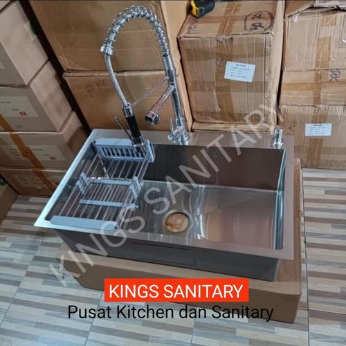 Jual Paket lengkap sink 7545 stainless /Bak cuci piring 7545 stainless ...
