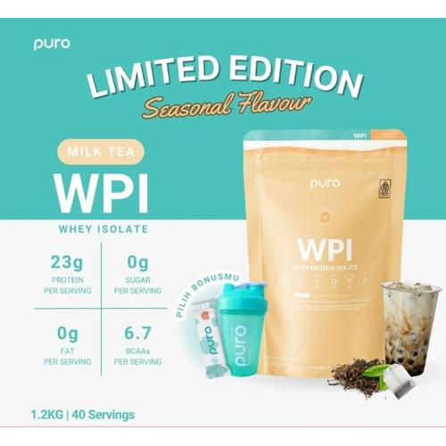 Jual PURO ISOPRO Whey Protein Isolate GrassFed susu protein 1.2kg - WPI ...