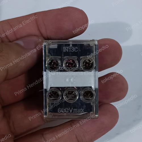 Jual Terminal Block Din Rail IN-13 IN-13BK IN13 3P 20A 3 Pole - Kota ...