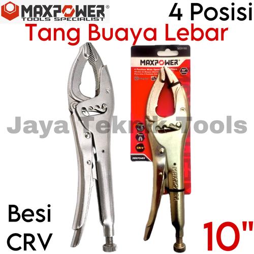 Jual Tang Buaya Lebar 10 inch 4 Posisi Maxpower Large Locking Plier Rahang - Jakarta Barat ...