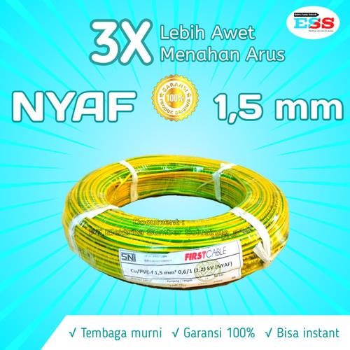 Jual Kabel Ground NYAF 1x1.5mm - Kabel Serabut Tunggal Tembaga Murni - Hitam - Jakarta Utara ...