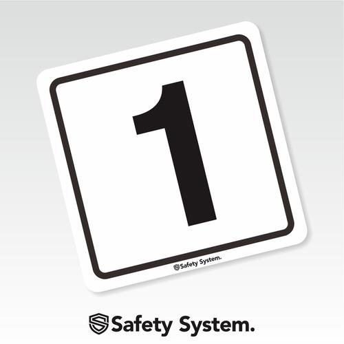 Jual Stiker Label Tanda Nomor Huruf Area Kantor Gudang Pintu Ruangan ...