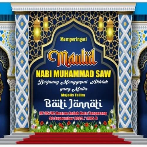 Jual Banner Spanduk Baliho Acara Milad PHBI Maulid Isra Mi'raj Free ...
