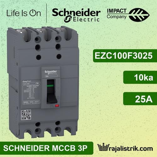 Jual SCHNEIDER MCCB 3P 25A 10KA EZC100F3025 - Kota Surabaya - Rajalistrik Surabaya | Tokopedia