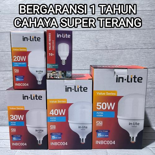 Jual IN-LITE LAMPU LED BULB 5W 7W 9W 12W 15W 18W 20W 30W 50W IN LITE ...