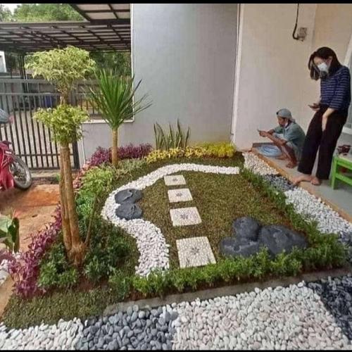 Jual taman bonsai hias San batu putih dan hitam - Jakarta Barat ...