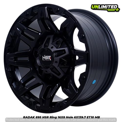 Jual Velg Mobil Isuzu Dmax Panther New R16 Warna Hitam Doff RADAK HSR ...