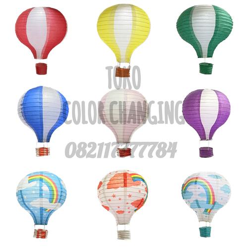 Jual lampion balon 30 cm / hot balloon air paper lantern hiasan ...