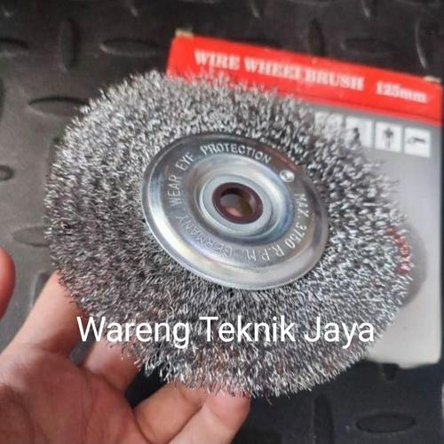 Jual UNION Sikat Bulat 4 Inch 100 Mm Wire Brush WG 45 Taiwan - Jakarta ...
