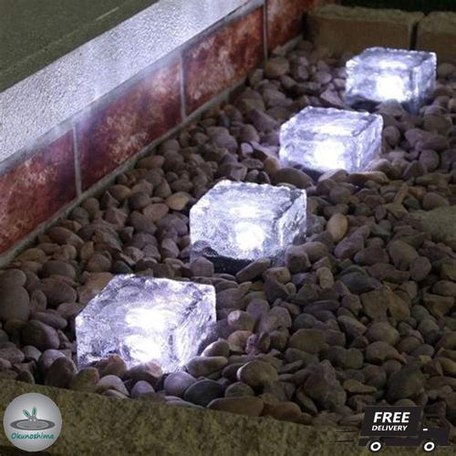 Jual Cube Brick Solar Lamp Lampu Solar Hias Taman Outdoor Bentuk Kubus ...