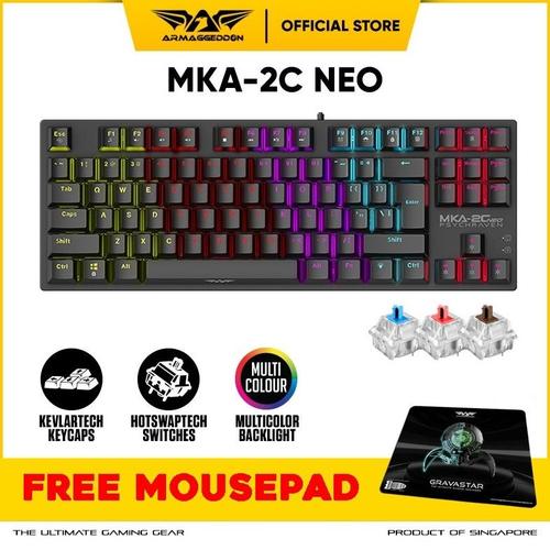 Jual Keyboard Gaming Mechanical Armaggeddon Mka-2c Neo Psychraven Tkl