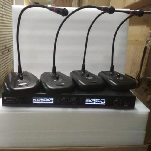 Jual Mic Meja Wireless Monitor Audio MA 200 MEET 1 Original 4 Mic Meja ...