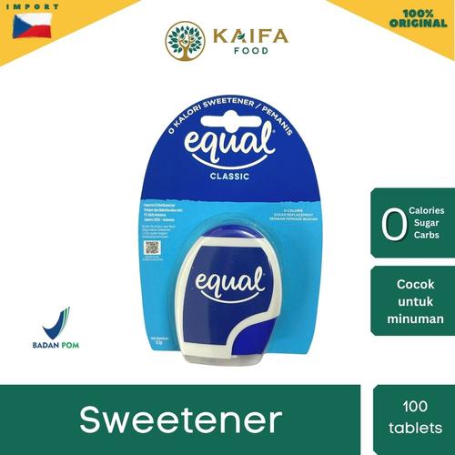 Jual Equal Classic Pemanis nol Kalori / Sweetener Tablets - 100 tablets ...