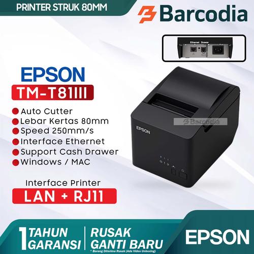 Promo PRINTER EPSON TM-T81 III LAN THERMAL TM T82X TMT 82 AUTO CUTTER ...