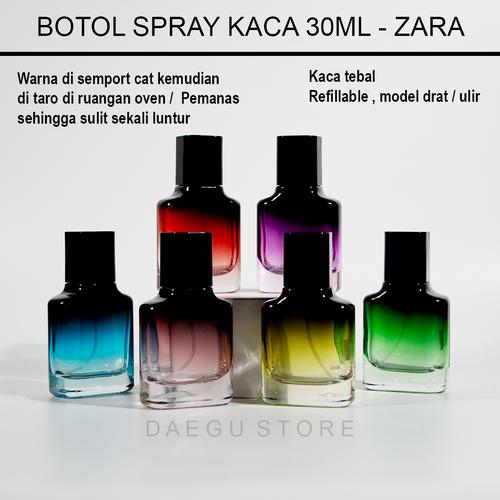 Jual Botol Botol Parfum 30ml Spray Kaca Tebal Model Zara - Kuning ...