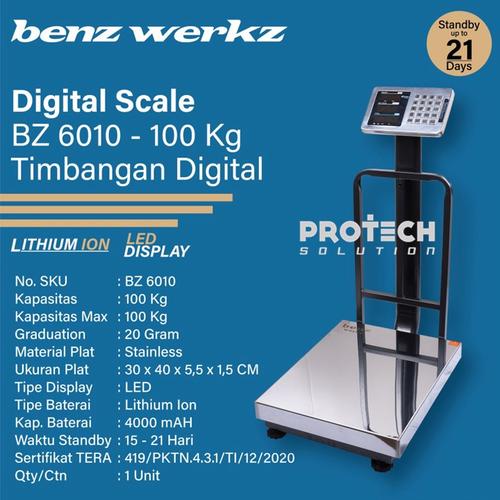 Jual BENZ Timbangan Digital Duduk Expedisi Laundry 100 Kg Benz Werkz ...