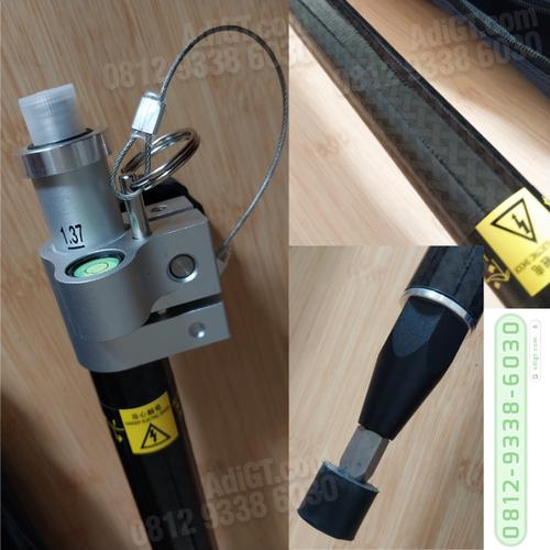 Jual Pole Carbon Fiber 2,5 Meter Stik teleskopik 2.5 m Range Pole 2,5m ...