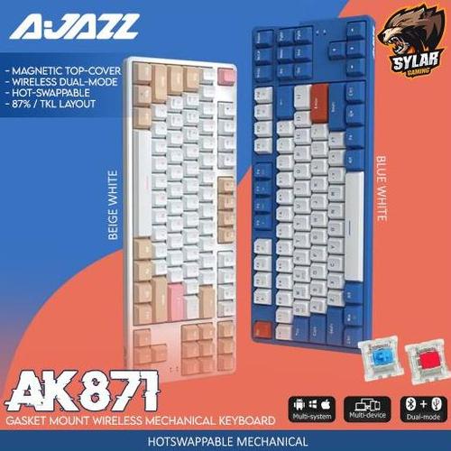 Jual Ajazz AK871 / AK-871 Gasket Mount Wireless Mechanical Keyboard ...
