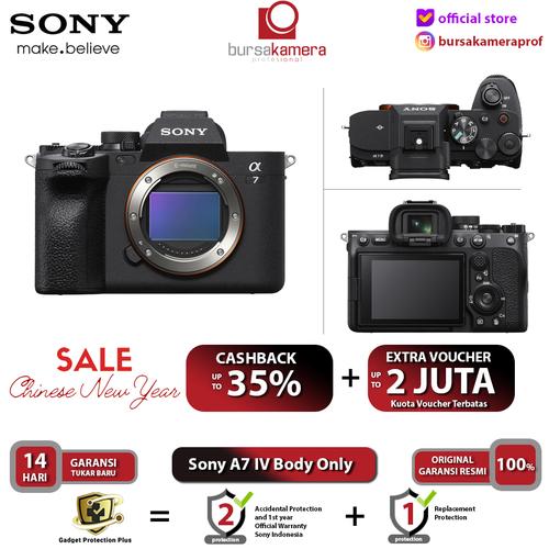 Promo Sony Alpha A7 IV / A7IV / A 7 IV Body Only Mirrorless Camera ...