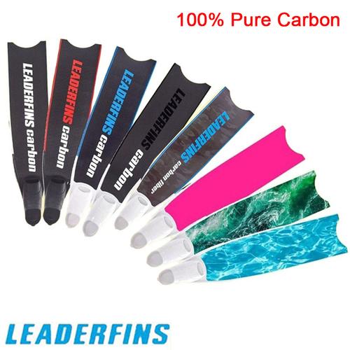 Jual Long Fin Leaderfins Pure Carbon Camo Blue Wave Green Ocean Fuxia ...