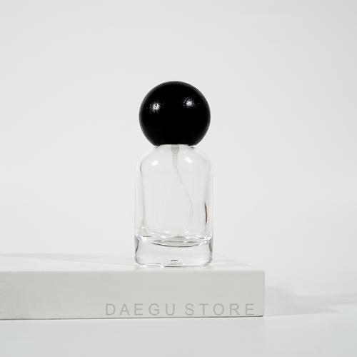 Jual Botol Botol Parfum 30ml Spray Kaca Tebal Tutup Kayu Bulat - Hitam ...