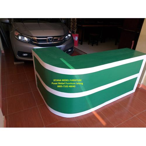 Jual Meja Kasir Toko Resepsionis Loby Lobby Receptionist Model Leter L ...