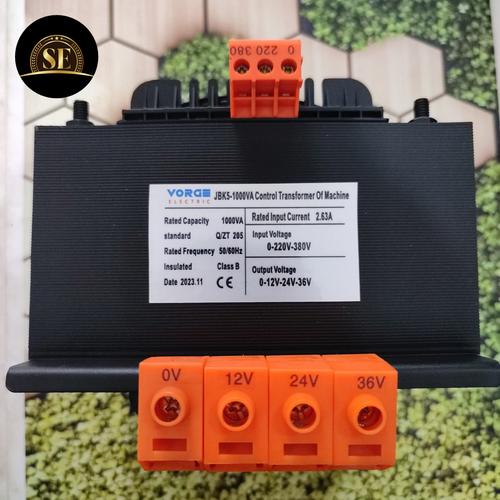 Jual VORGE Transformer Trafo Step Down JBK5 1000VA out 36V 24V 12V no ...