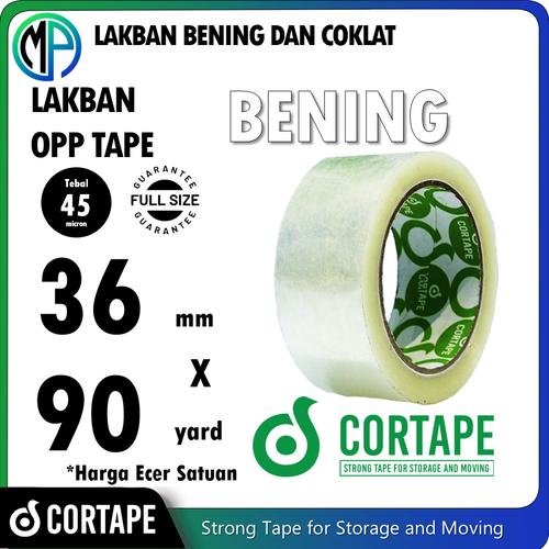 Jual Lakban BENING 36mm x 90yard Cortape lakban isolasi OPP Tape ...