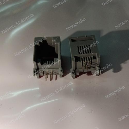 Jual 5769 socket konektor rj11 rg11 rj rg 11 telepon telpon 4p 4pin pcb ...