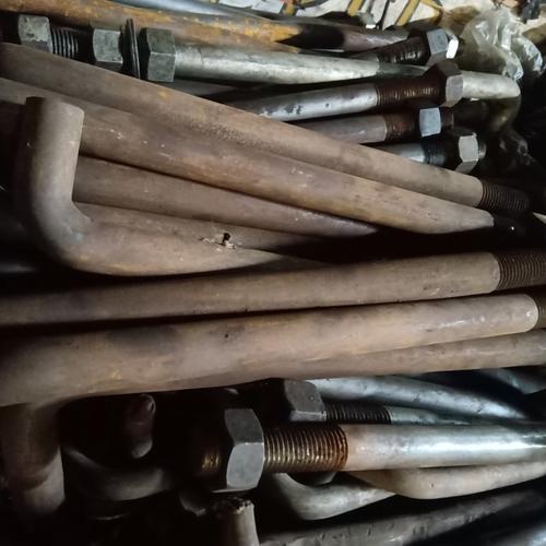 Jual baut angkur L angker anchor bolt baja as st41 32 mm m32 x 70 ( 700 ...