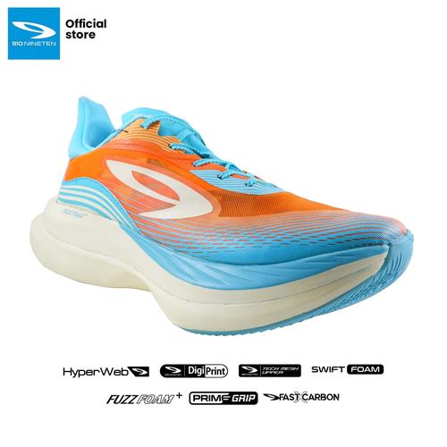 Promo 910 Nineten Haze Pro Sepatu Lari - Oranye/Putih-Gading/Biru Tosca ...