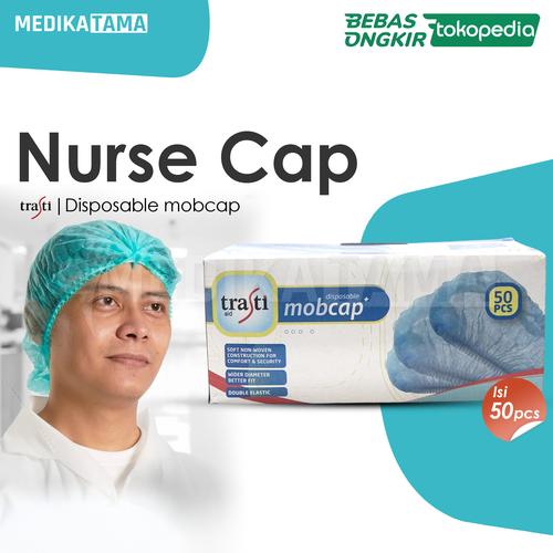 Jual Trasti Hairnet Medis Nurse cap Mobcap Nursecap isi 50 - Hijau - Jakarta Timur - Medikatama ...