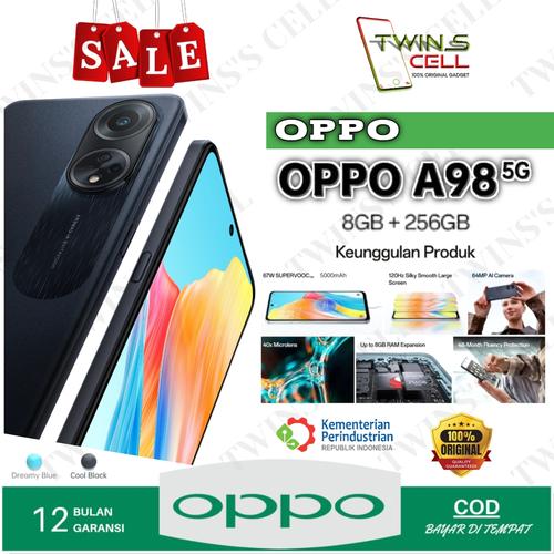 Jual OPPO A98 5G RAM 8/256 GB| Nfc | GARANSI RESMI OPPO - DREAMY BLUE ...