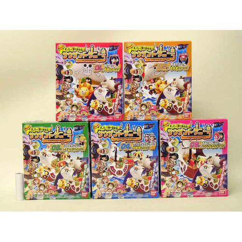Promo ONE PIECE Great ~! Dream Pirate Ship THOUSAND SUNNY [5/SET] Straw ...