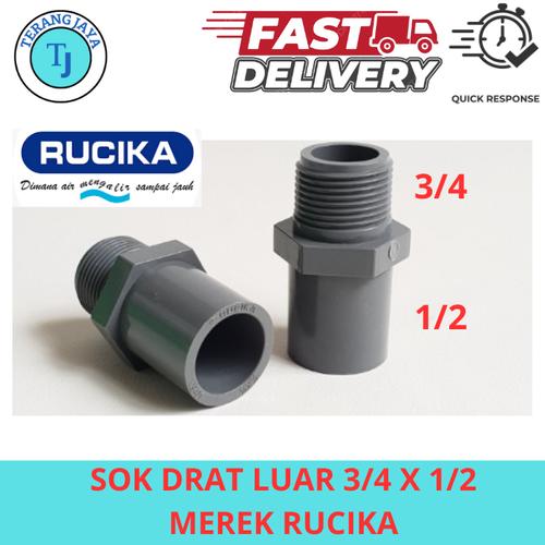 Jual SOK DRAT LUAR - VALVE SOCKET (AW) 3/4" x 1/2" INCH RUCIKA ...