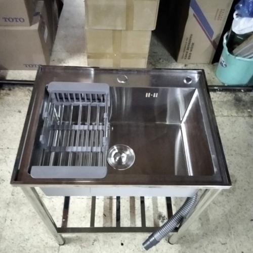 Jual Kitchen sink 6045 stainless kaki meja / bak cuci piring portable ...