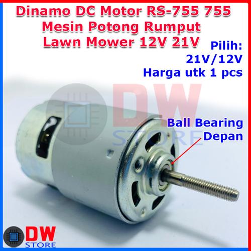 Jual Dinamo DC Motor RS-755 755 12V 21V Mesin Potong Rumput Lawn Mower ...