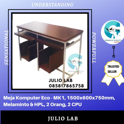 Jual Meja Komputer Eco - MK1, 1500x600x750mm, Melaminto & HPL, 2 Orang ...