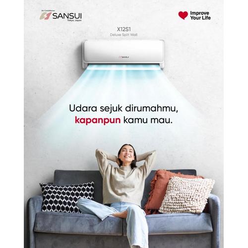 Jual AC 1,5PK DELUXE SANSUI JAPAN X12S1 WHITE - Kab. Tangerang - Sansui ...