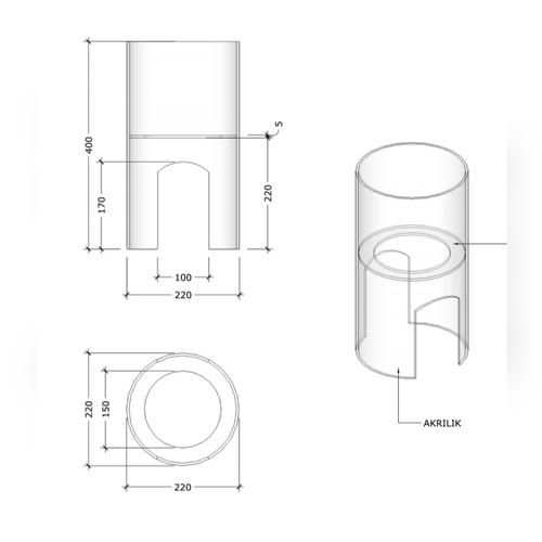 Jual Custom Tabung Acrylic Bahan 3mm - Jakarta Barat - promosignps ...