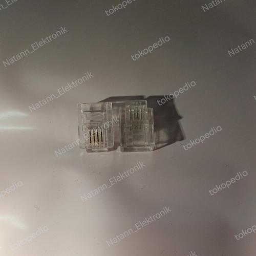 Jual 5767 konektor connector rj11 rg11 rj rg 11 telepon telpon 4p 4pin ...