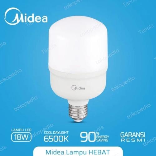 Jual Midea Lampu LED 18 Watt Putih 6500K E27 18W - Jakarta Barat - TANOLS | Tokopedia