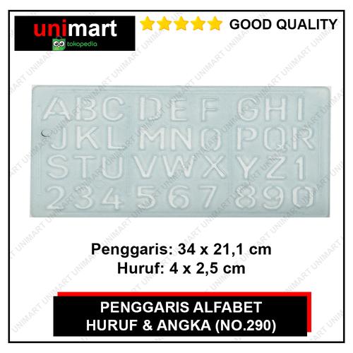 Jual Penggaris Alfabet Huruf dan Angka No. 290 - Jakarta Utara - Uni ...